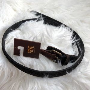 Frye | Accessories | Frye Belt L Large Dark Leather Belt | Poshmark